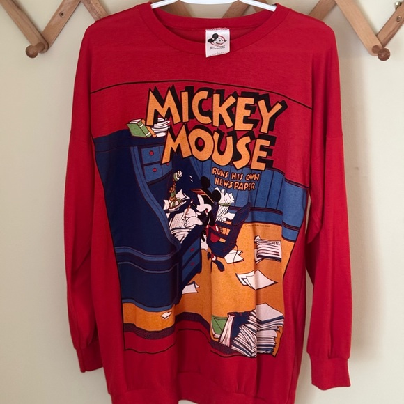 Shirts | Walt Disneys Mickey Mouse Vintage Long Sleeve Graphic T | Poshmark
